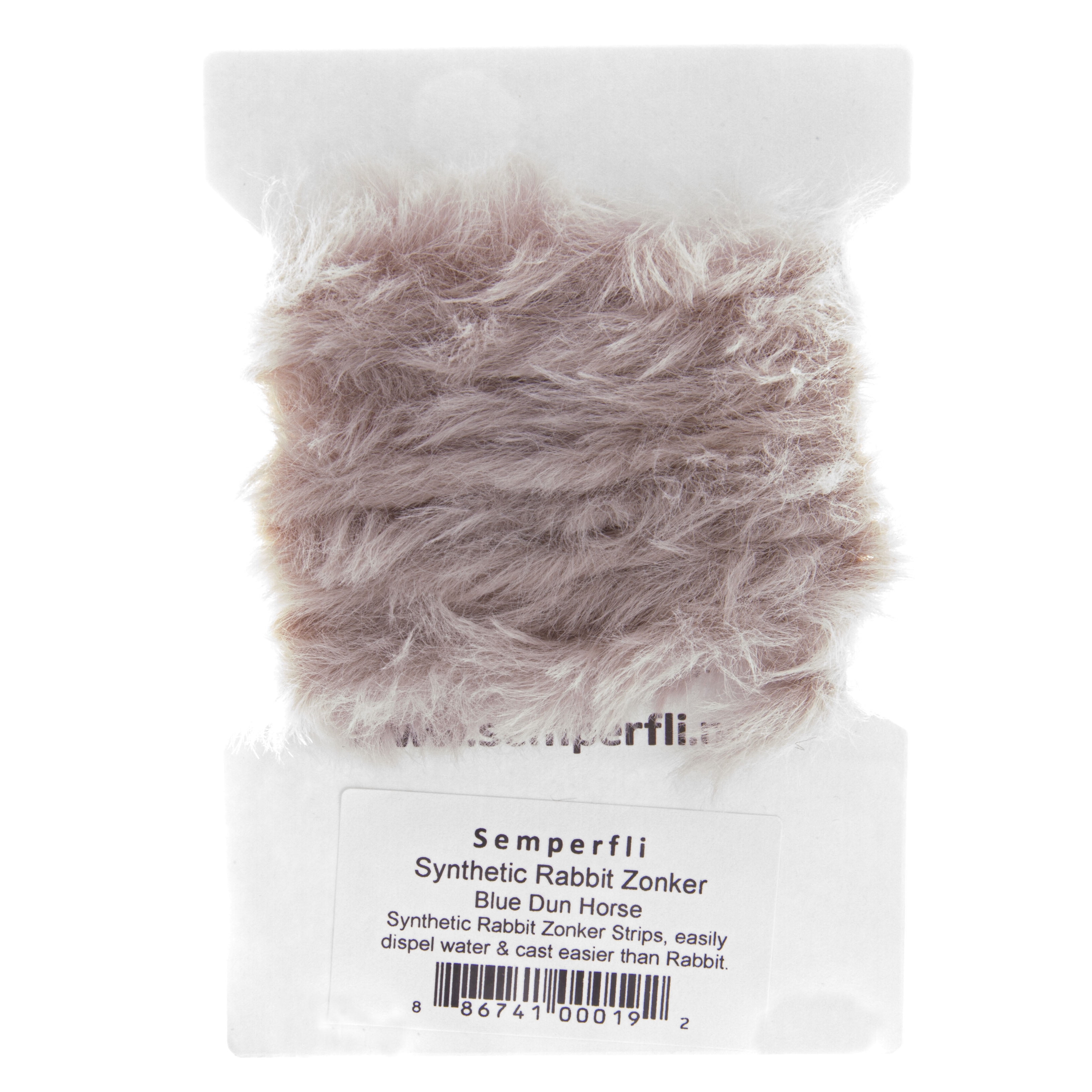 SemperFli Synthetic Rabbit Zonker Strips Blue Dun Horse - Walmart.com