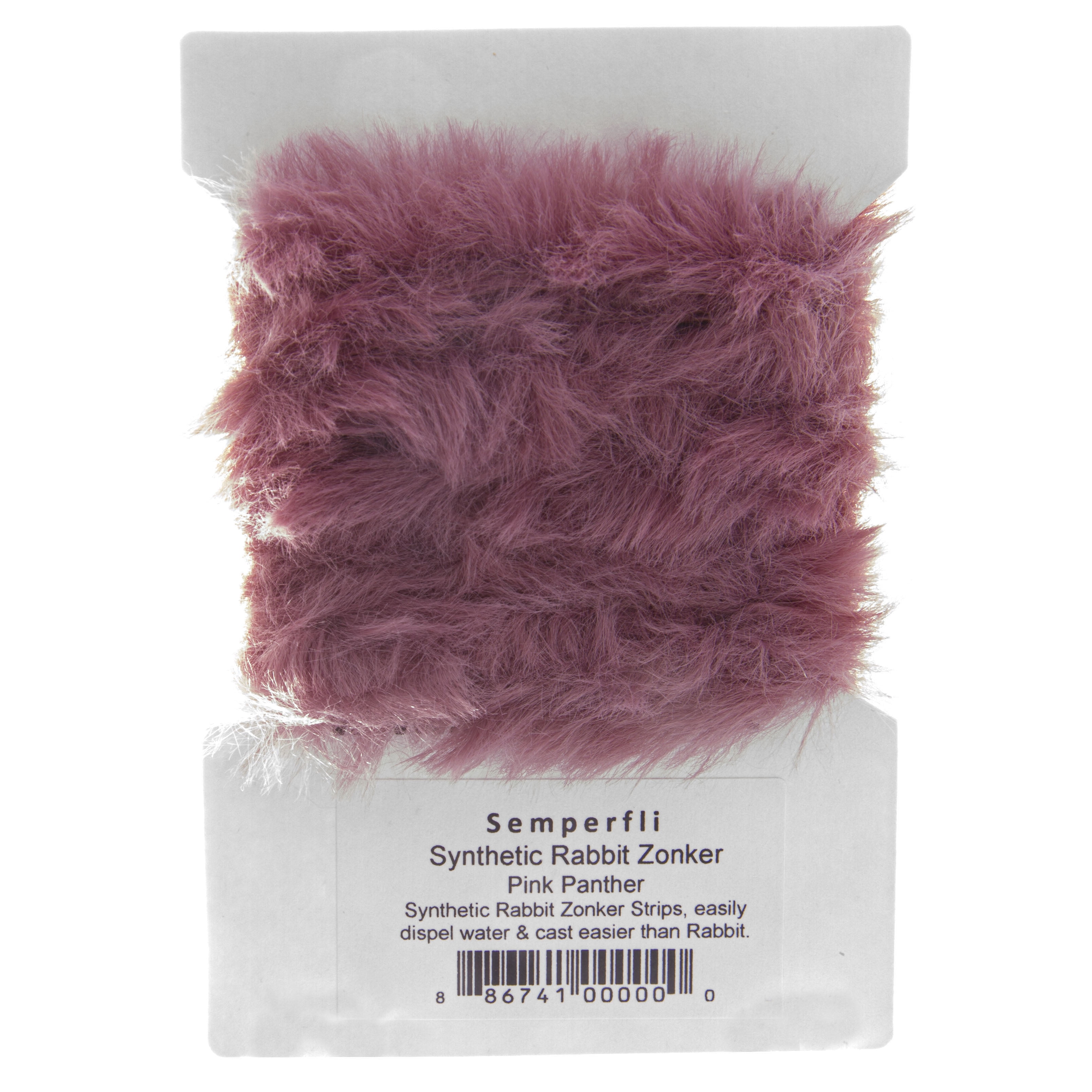 SemperFli Synthetic Rabbit Zonker Strips Pink Panther - Walmart.com