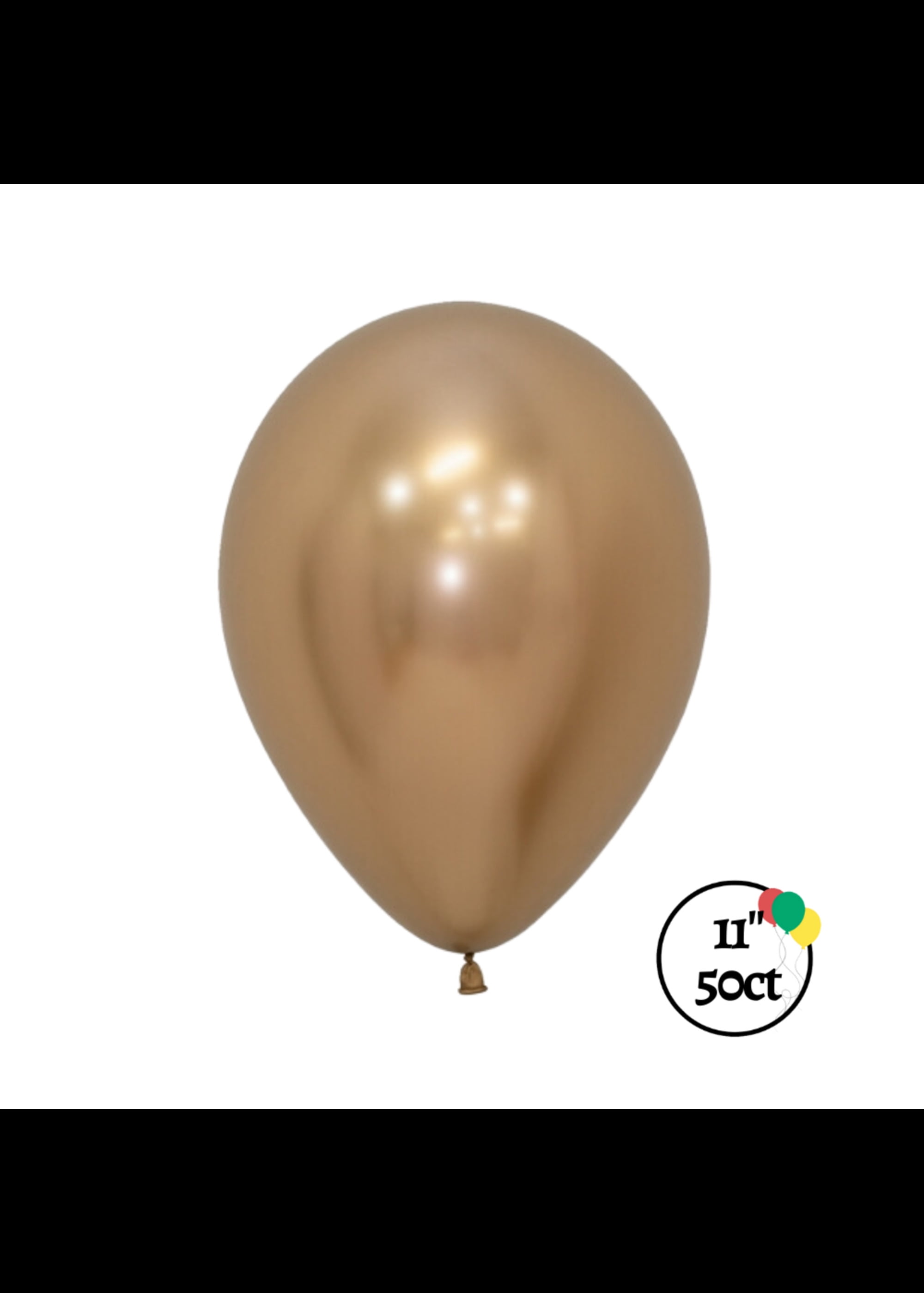 Sempertex 11'' Reflex Gold Balloons 50 ct - Walmart.com