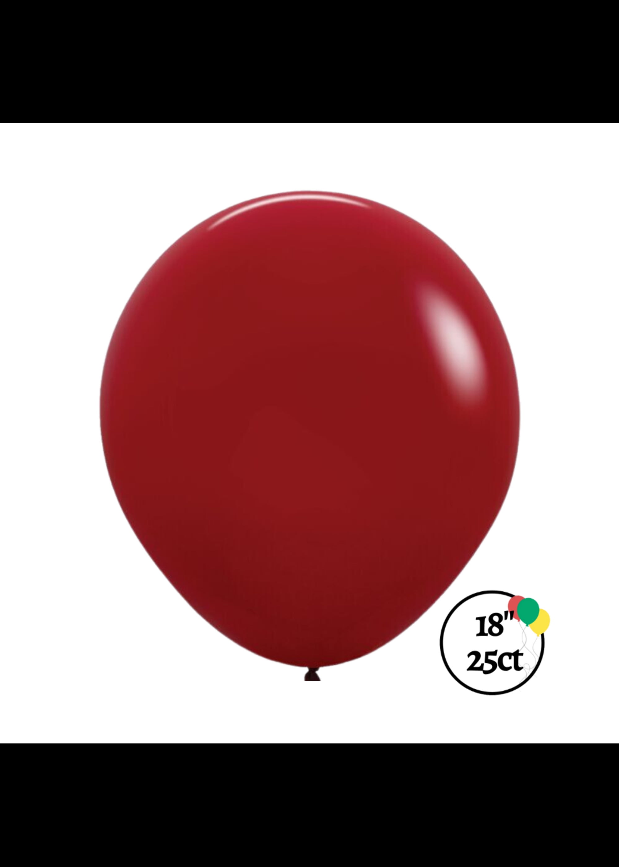 Sempertex 18'' Deluxe Imperial Red Balloons 25 ct - Walmart.com