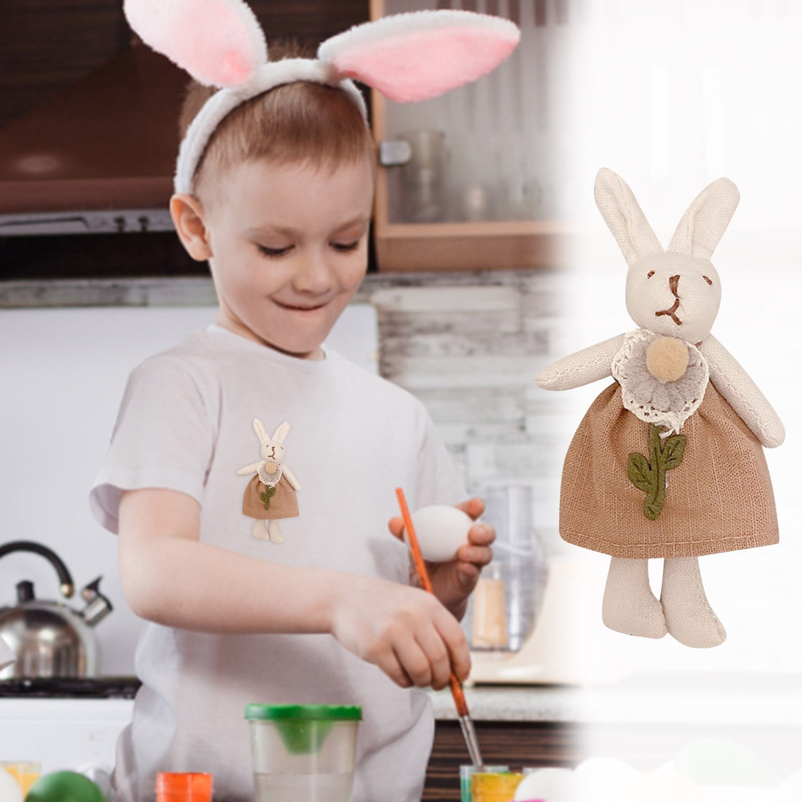 Sen Animal Rabbit Cloth Doll Brooch Versatile Cute Brooch Girl ...