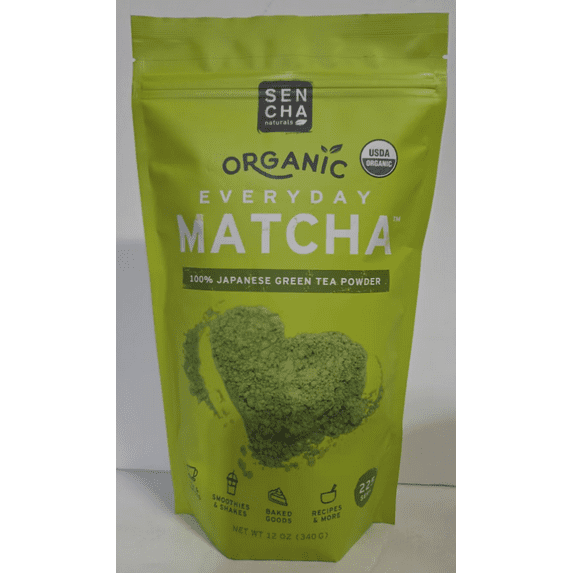 Sen Cha NON-GMO Organic Everyday Matcha 100% Japanese Green Tea Powder 12oz 340g (Single Bag ...