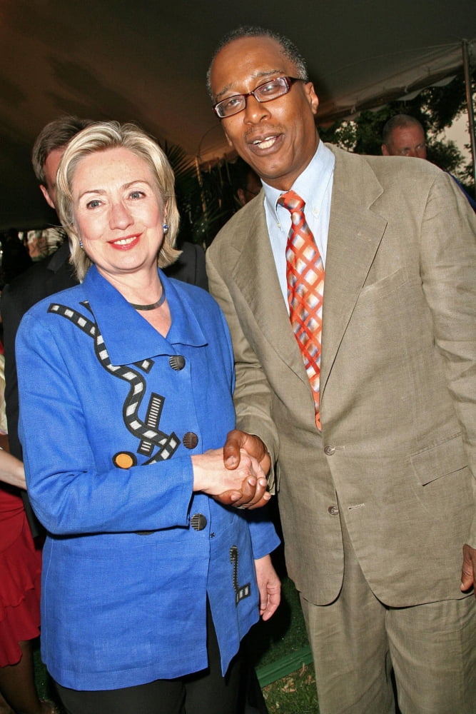 Sen. Hillary Rodham Clinton Joseph Placide In Attendance For David ...