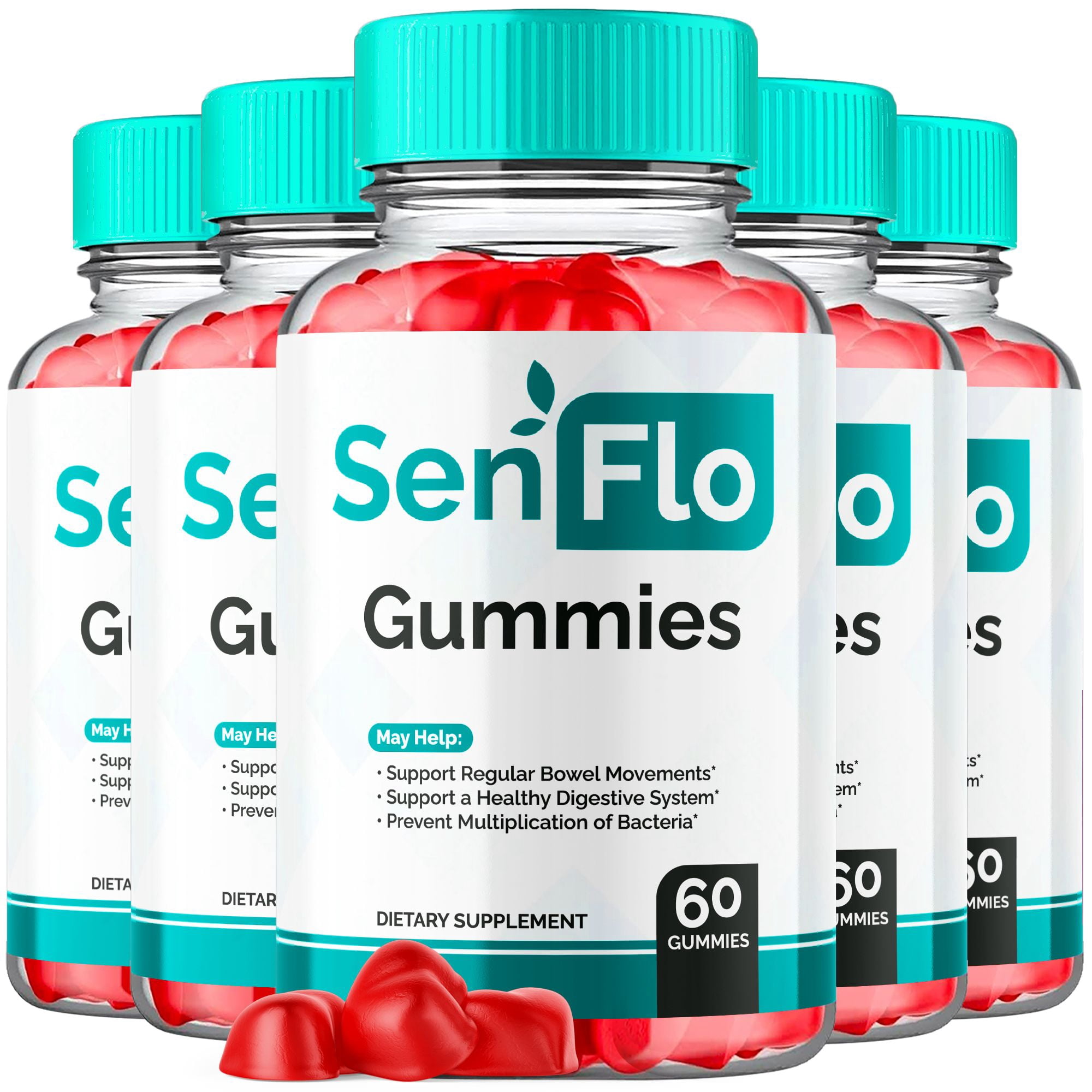 SenFlo Digestive Support Gummies Advanced Formula Gut Health Balance ...