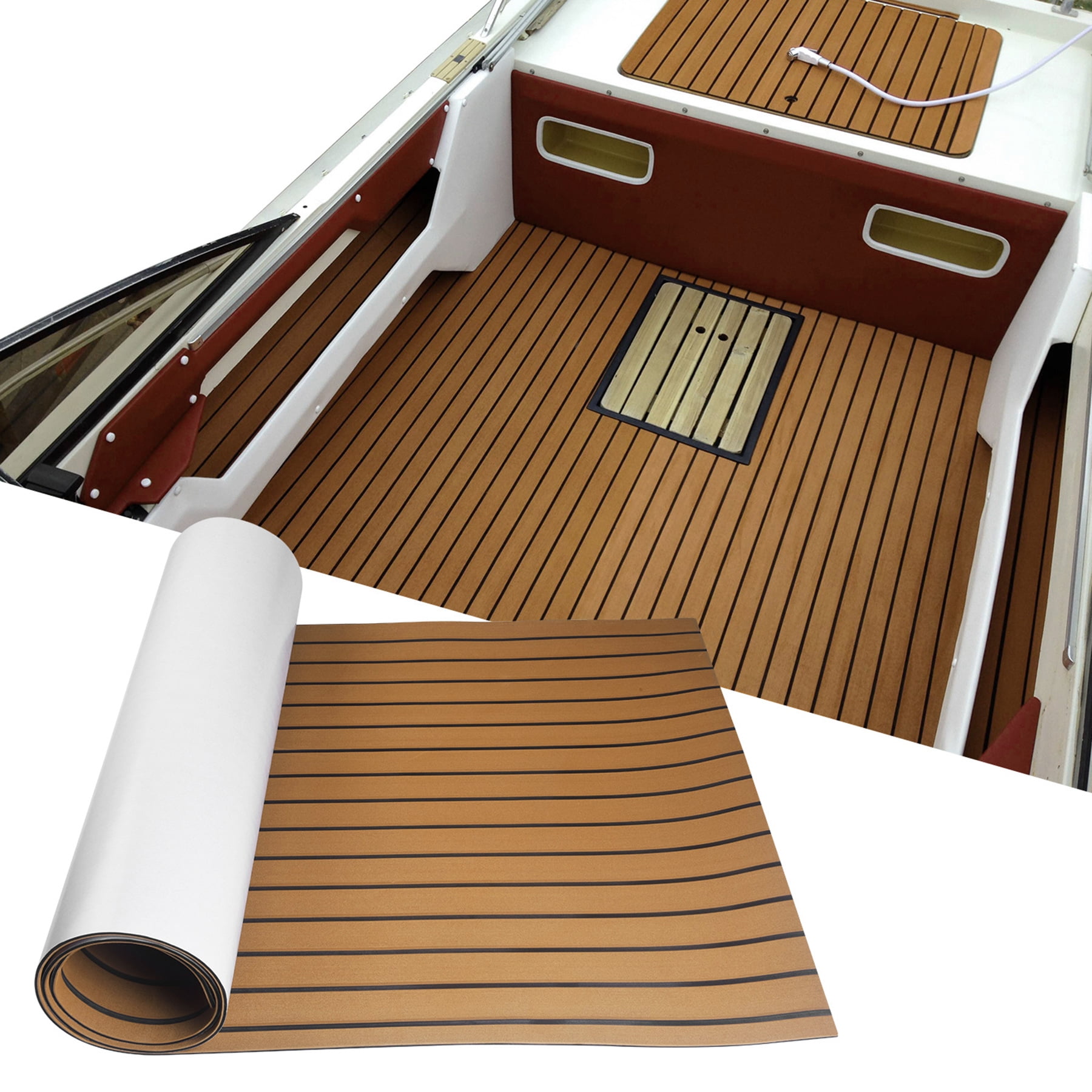 Free Shipping! SenMore EVA Teak Decking for Yachts, RVs, Boats, Gardens ...