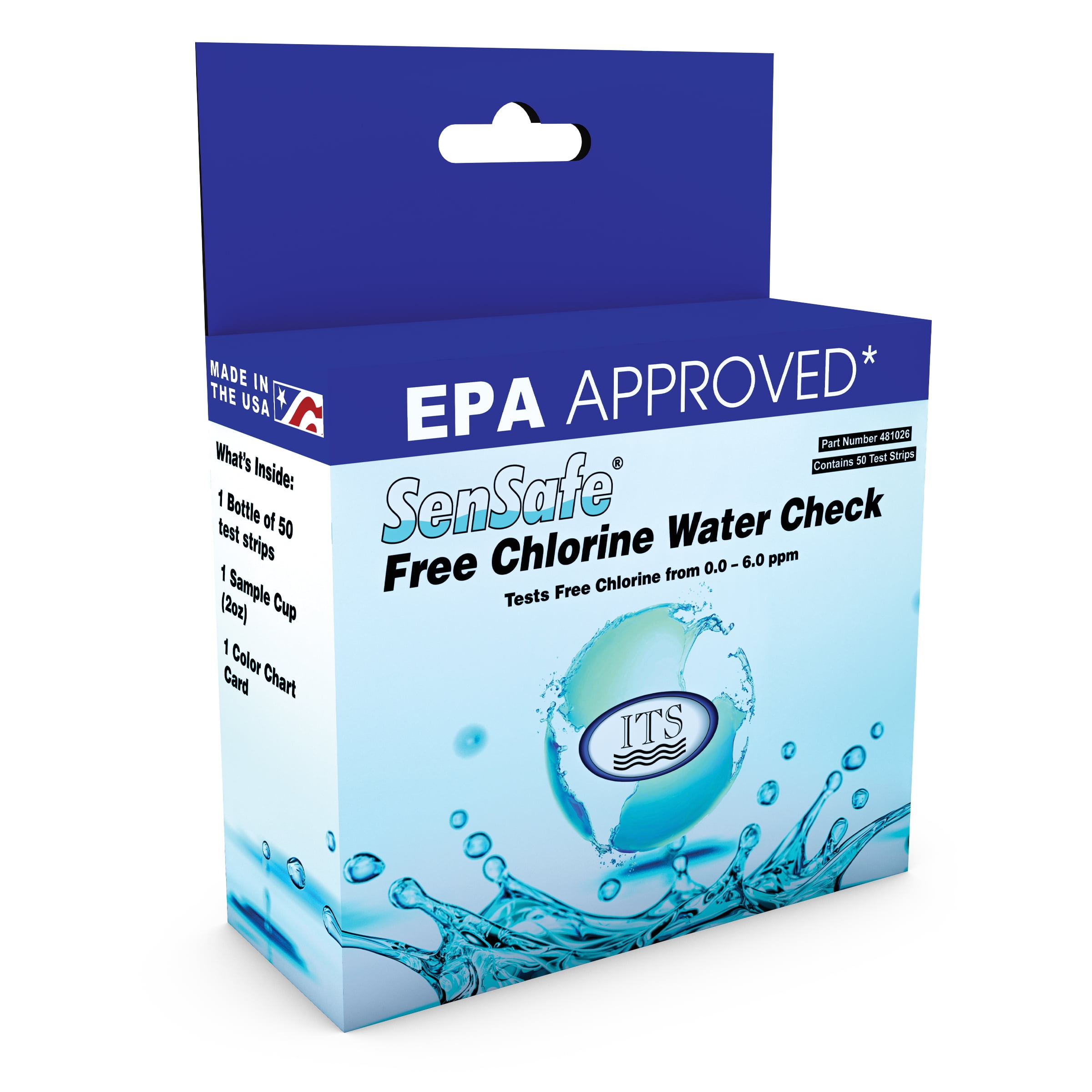 SenSafe® Free Chlorine Water Check Test Strips - Walmart.com