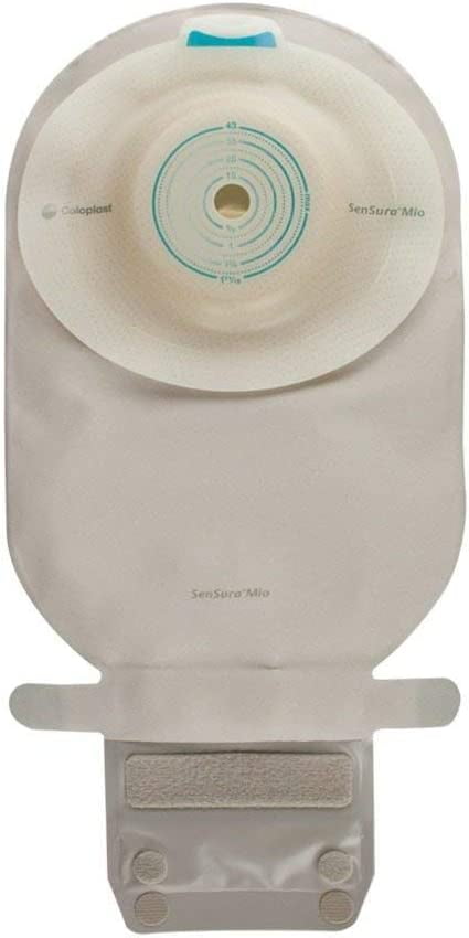 SenSura Mio Convex Filtered Ostomy Pouch One-Piece System 11 Inch Length, Maxi 5/8 to 1-5/16 ...