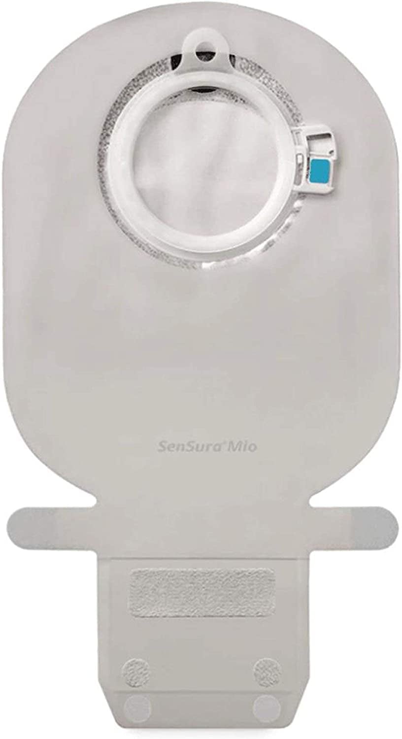 SenSura Mio Filtered Ostomy Pouch Two-Piece System Maxi 60 mm Stoma Drainable Flat, Coloplast ...