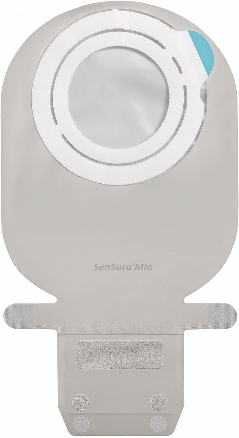 SenSura Mio Flex EasiClose Drainable 11 Inch Length, Maxi 2pc System Ostomy Pouch 50 mm Flange ...