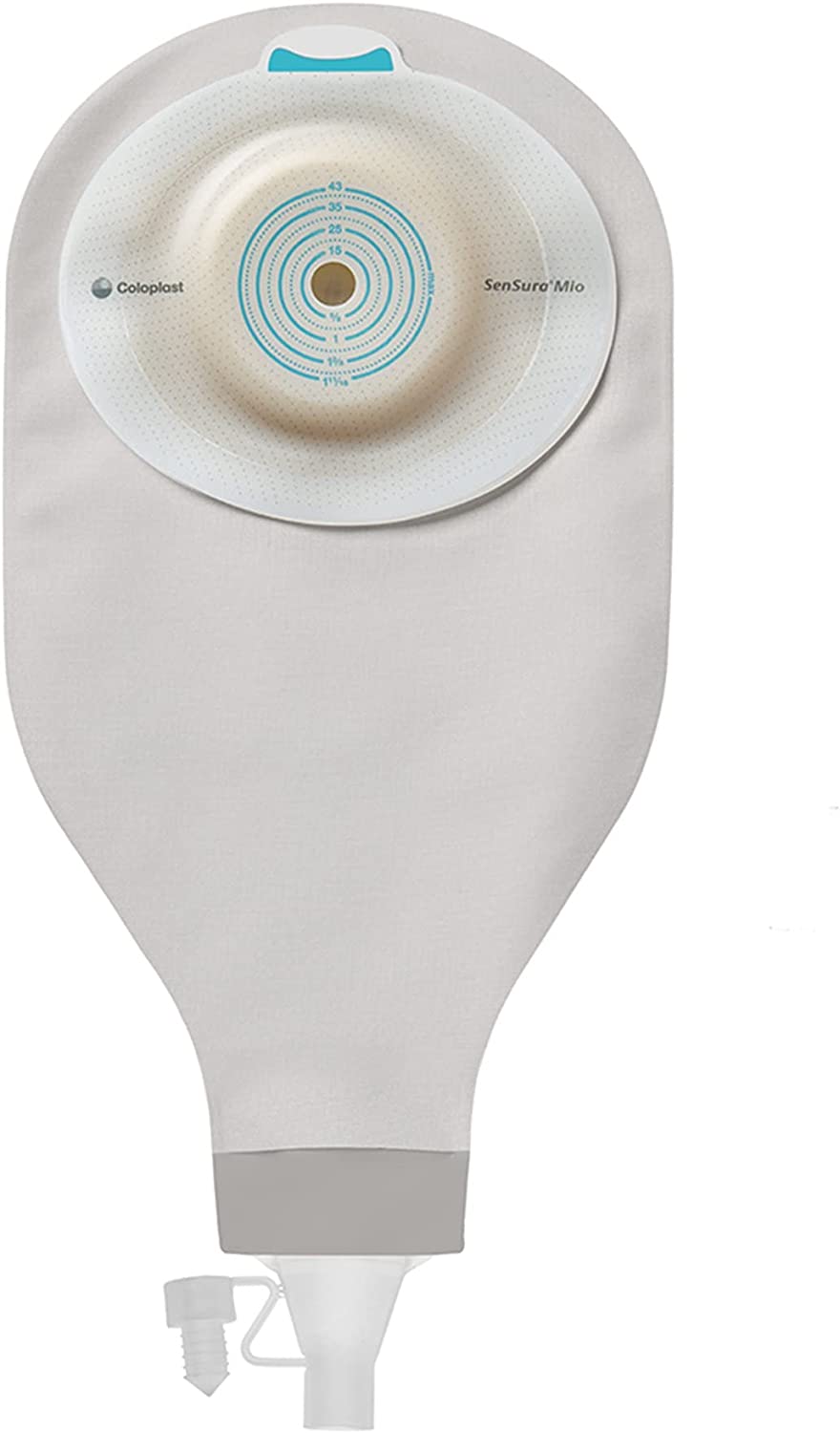 SenSura Mio High Output Ostomy Pouch Drainable 10 to 43 mm Stoma 1pc System Transparent 18676 ...