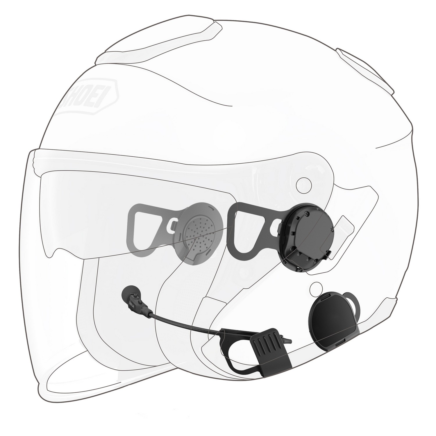 Sena New 10U Bluetooth Communication System w/Handlebar Remote, 843 ...