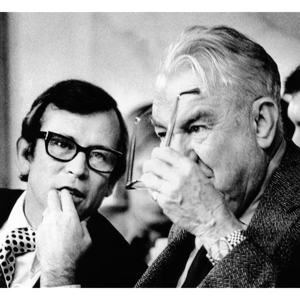 Senate Watergate Committee. Chairman Sam Ervin And Vice Chairman Howard ...