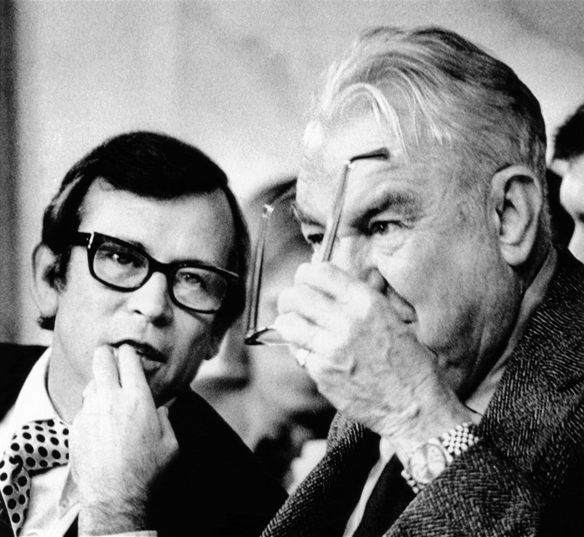 Senate Watergate Committee. Chairman Sam Ervin And Vice Chairman Howard ...