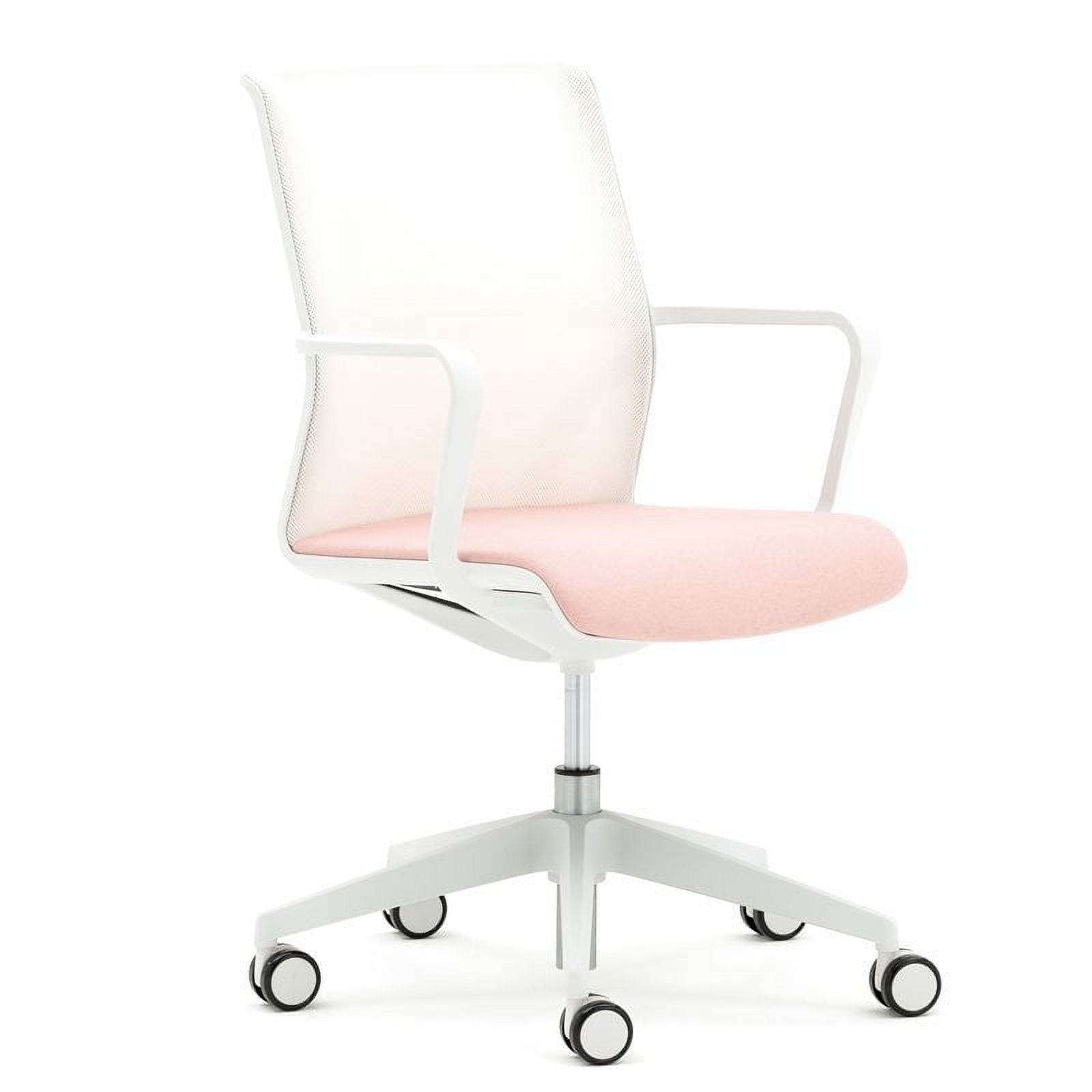 Senator Circo Metal Mesh Back Conference Chair in Blush Pink - Walmart.com