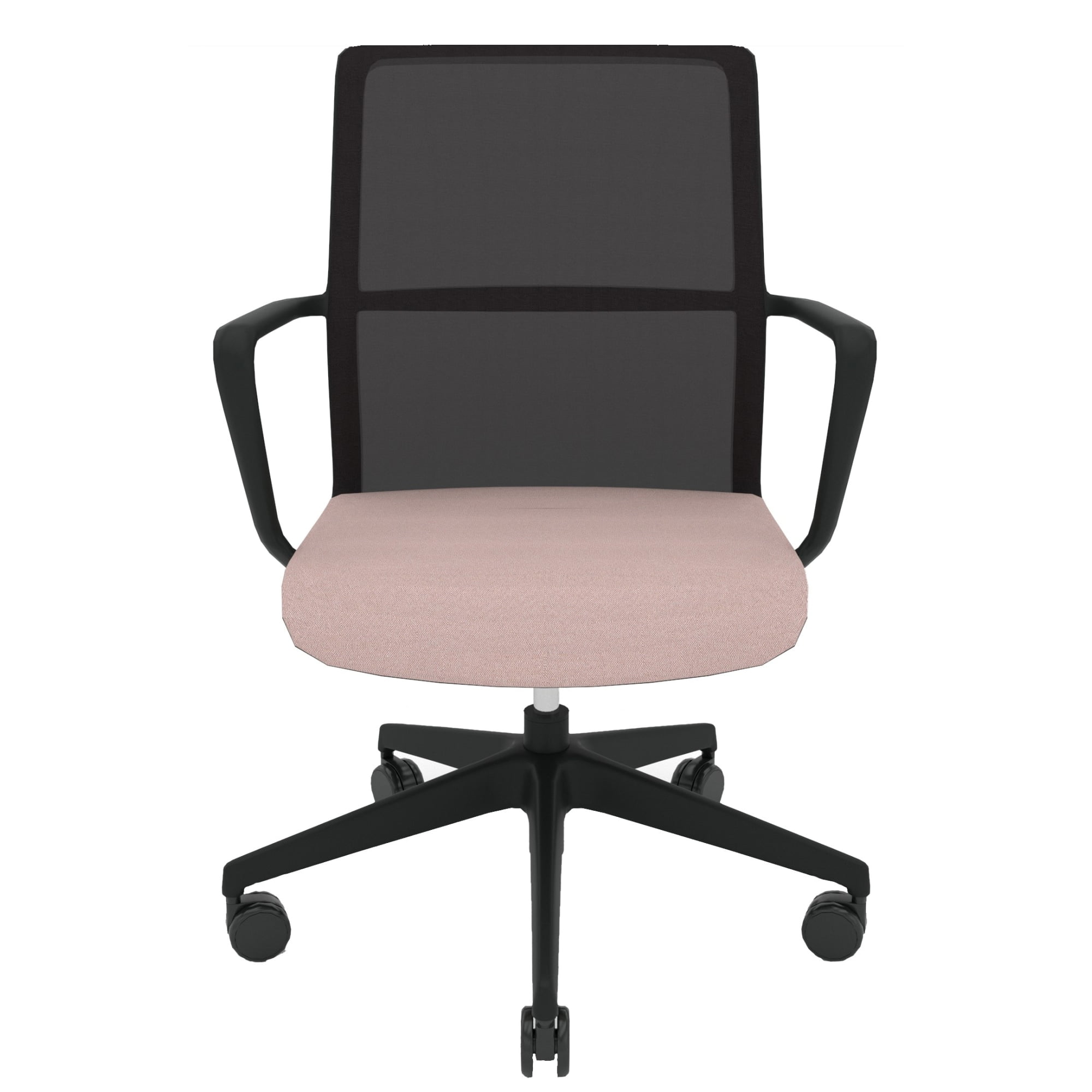 Senator Circo Metal Mesh Back Conference Chair in Blush Pink - Walmart.com