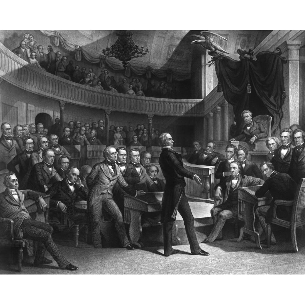 Senator Henry Clay speaking about the Compromise of 1850 in the Senate ...