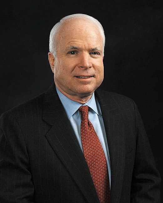 Senator John McCain U.S. Congress Portrait - 12x18 Inch Laminated ...