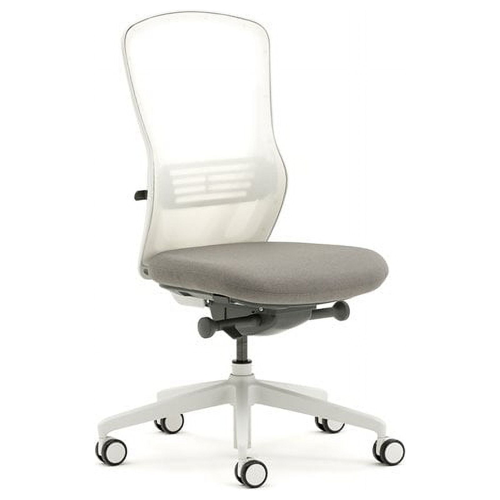 Senator Ousby Aluminum Ergonomic Mesh Back Desk Chair in Slate Gray ...