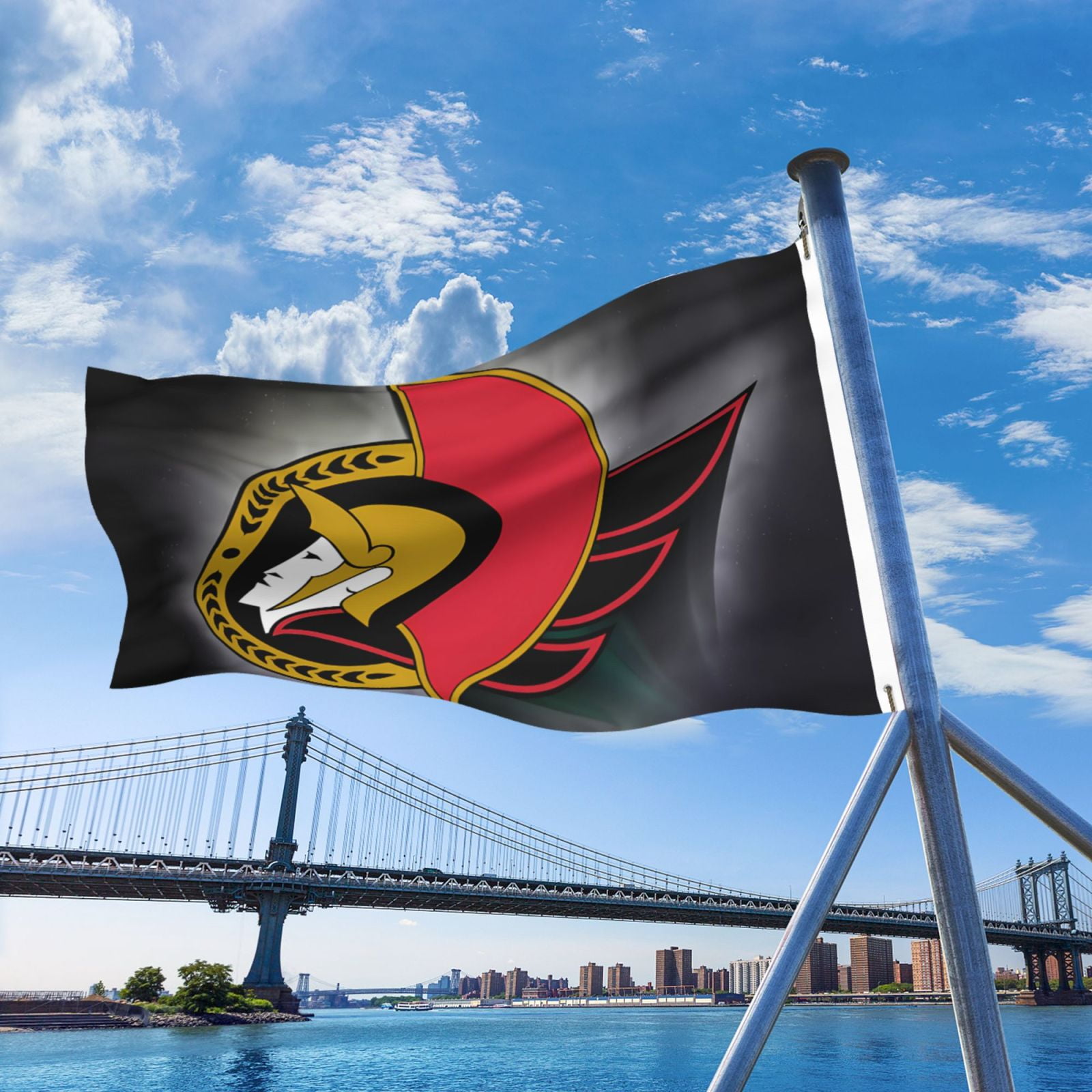 Senators Hockey Team Four Seasons Double Sided 5x8ft Flag for Hockey ...