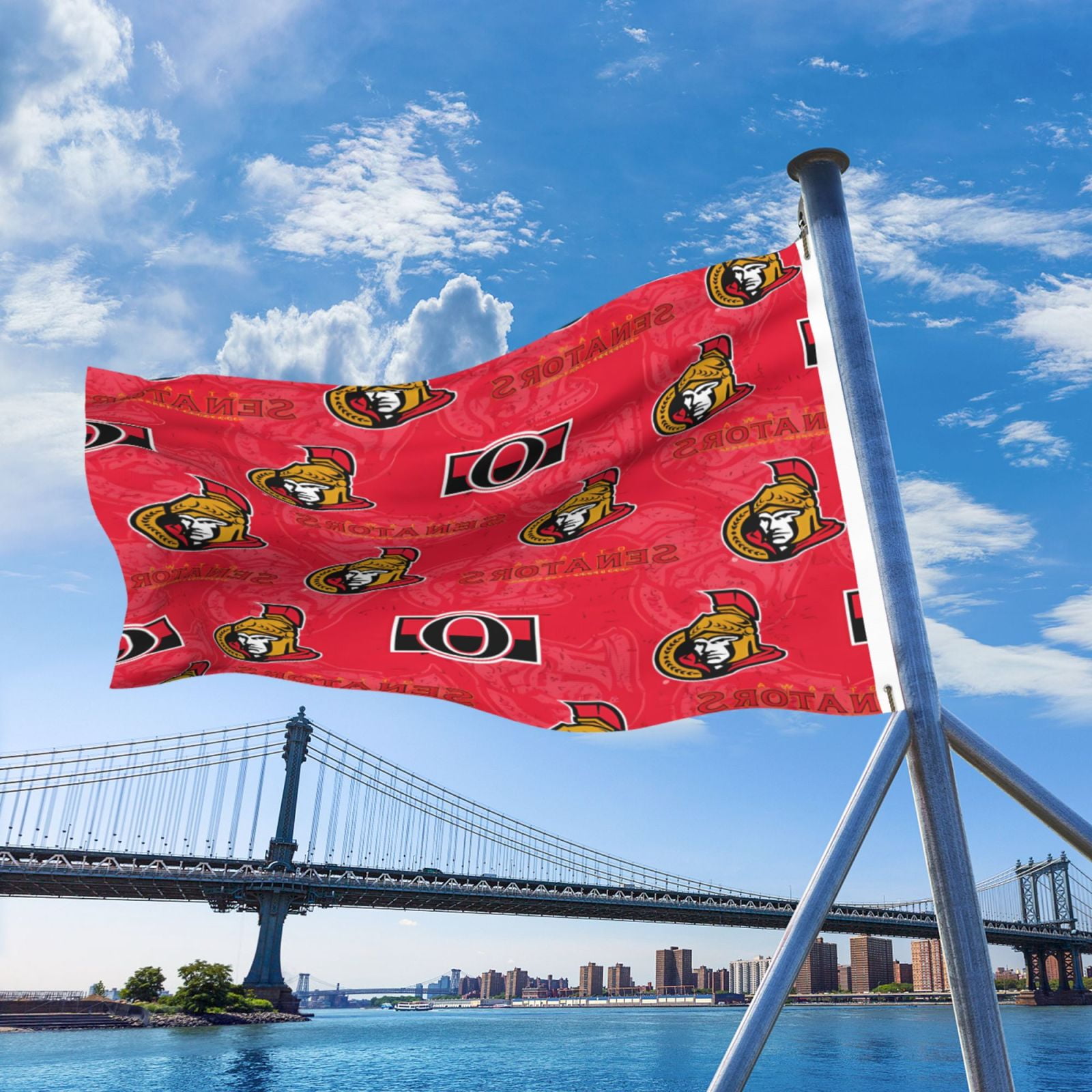 Senators Hockey Team Four Seasons Double Sided 5x8ft Flag for Hockey ...