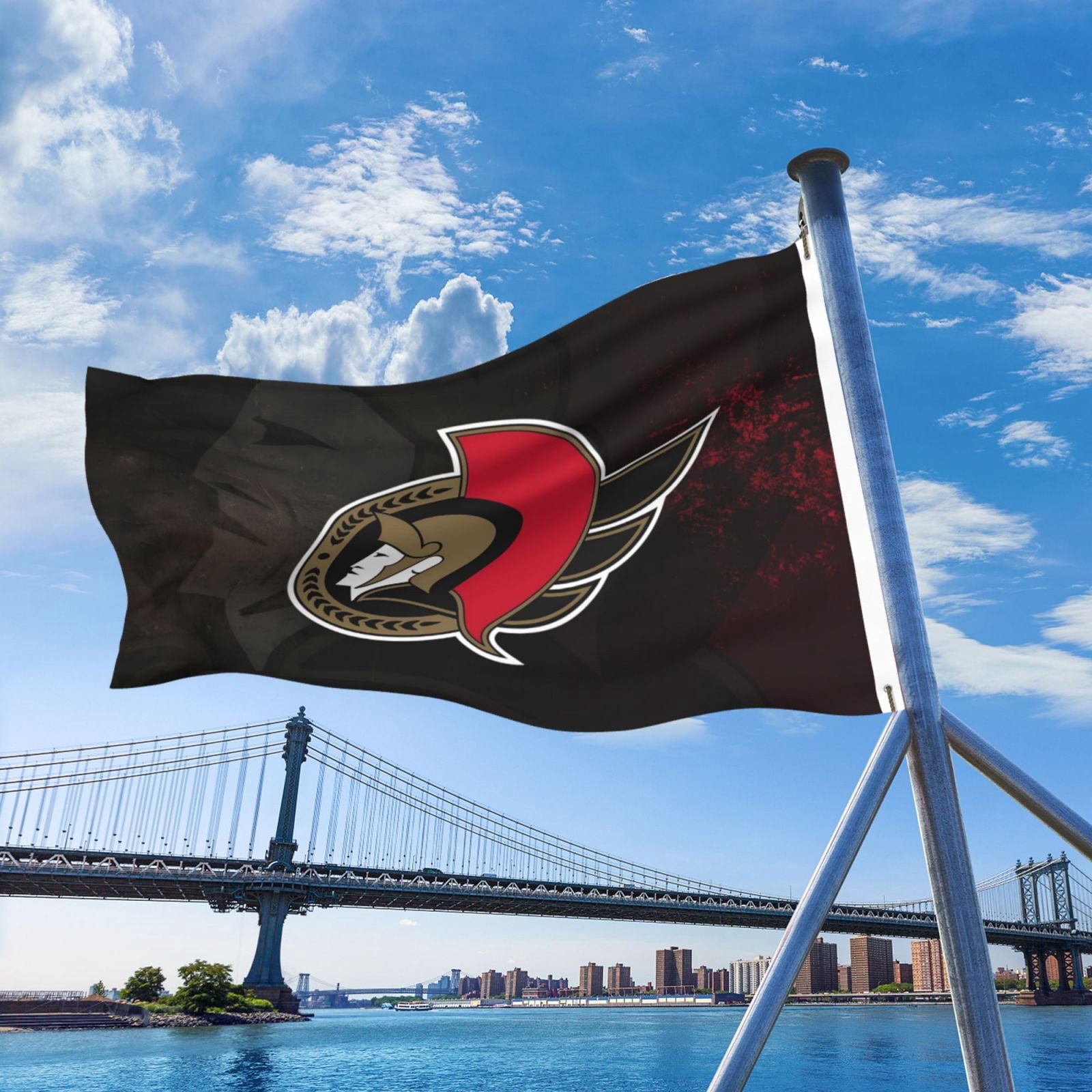 Senators Hockey Team Four Seasons Double Sided 5x8ft Flag for Hockey ...