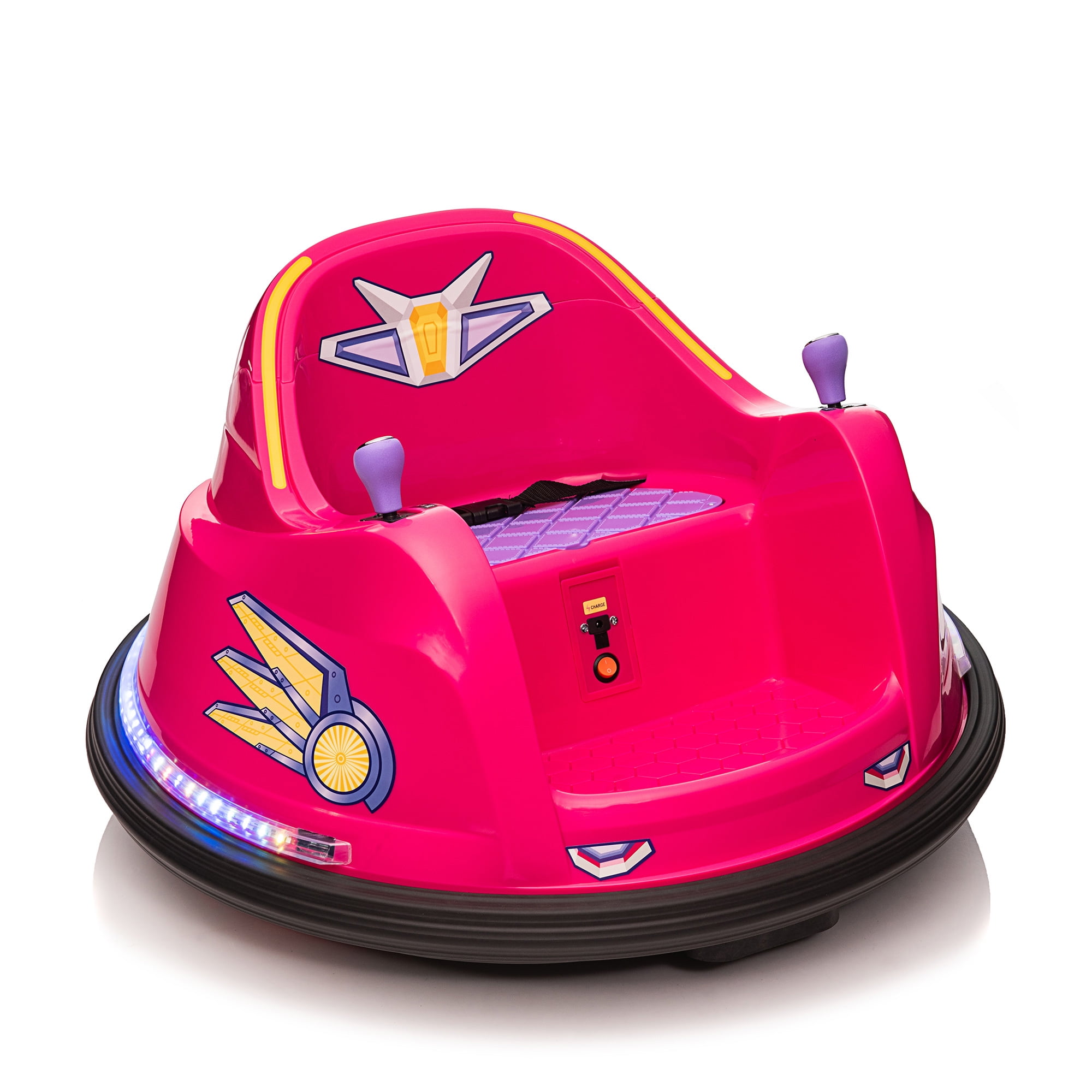 Senbabe 6V Kids Bumper Car, Toddler Ride On Toy, Roller Caster Vehicle ...