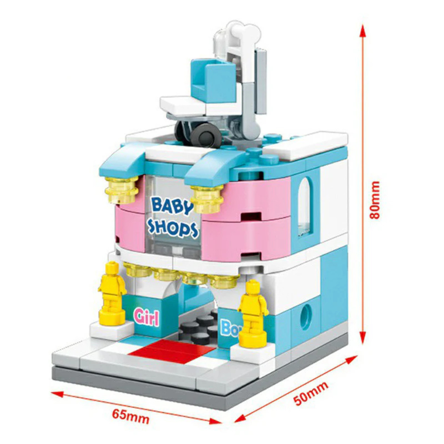 Senbao children's city mini street view building blocks puzzle assembly ...
