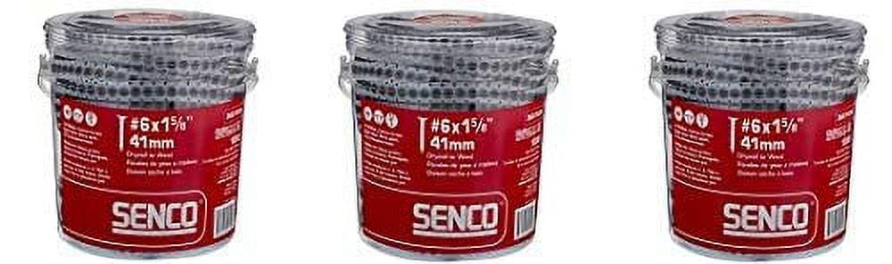 Senco 06A162P DuraSpin Number 6 by 1-5/8-Inch Drywall to Wood Collated ...