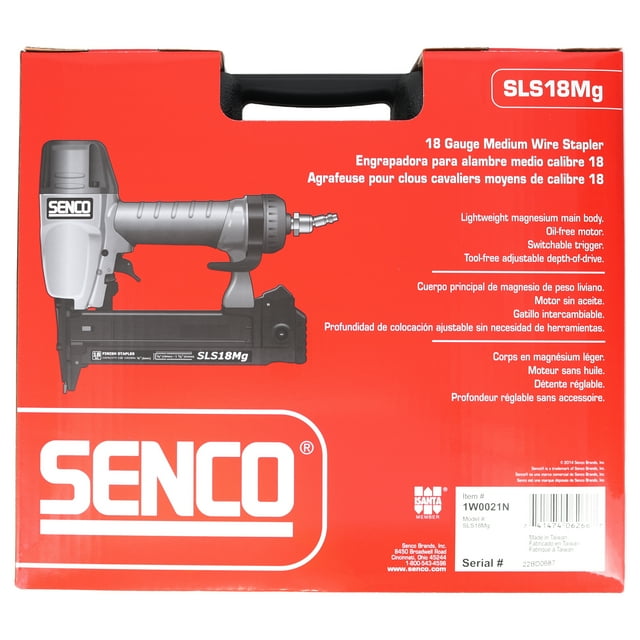 Senco 1W0021N SLS18MG 1-1/2 in 18 Gauge 1/4 in Crown Pneumatic Finish Stapler - Walmart.com