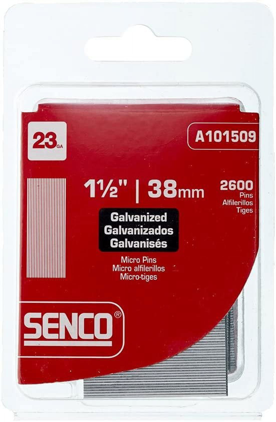 Senco A101509 23-Gauge x 1-1/2-Inch Electro Galvanized Headless Micropins - Walmart.com