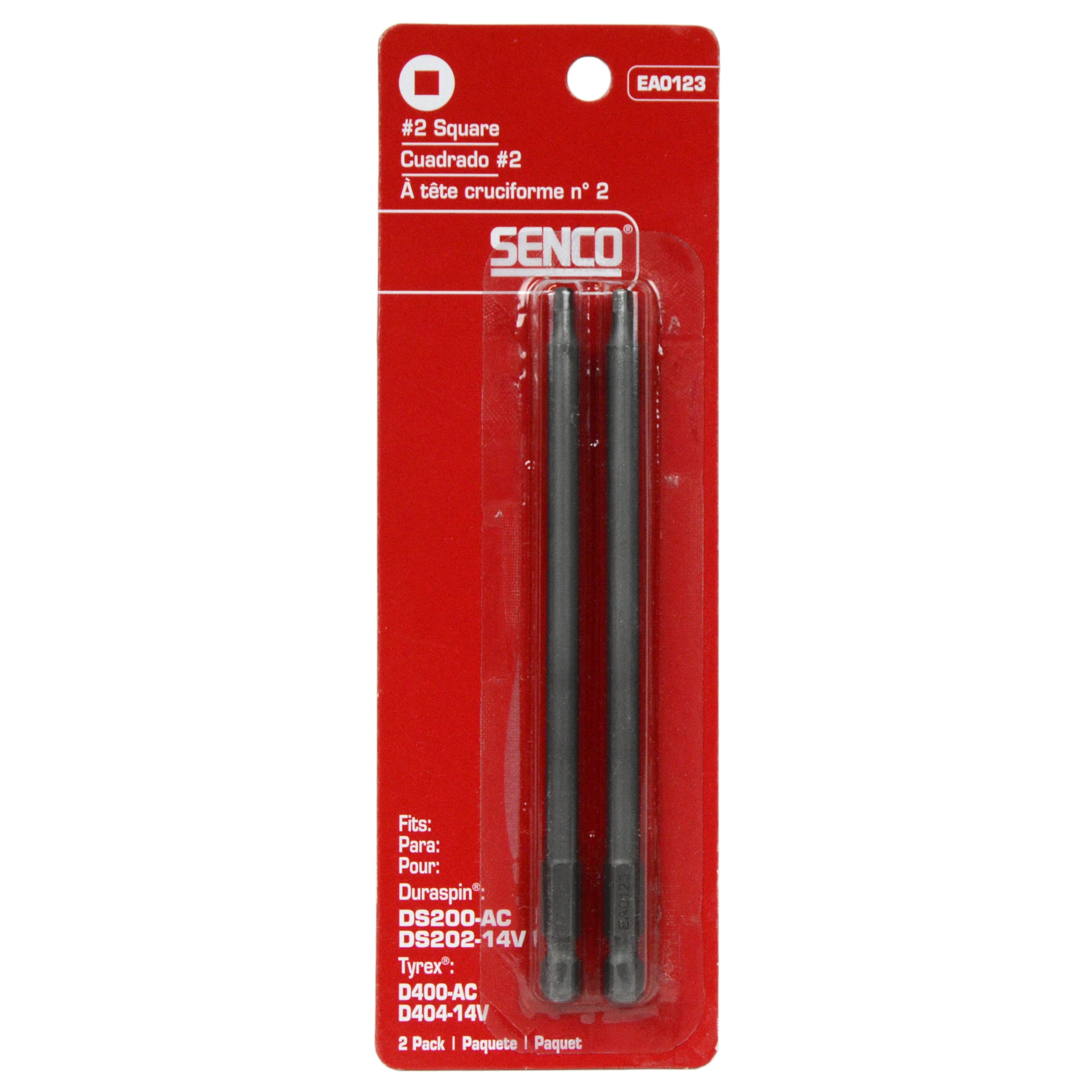 Senco EA0123 #2 Square Duraspin Drive Bit 2ct - Walmart.com