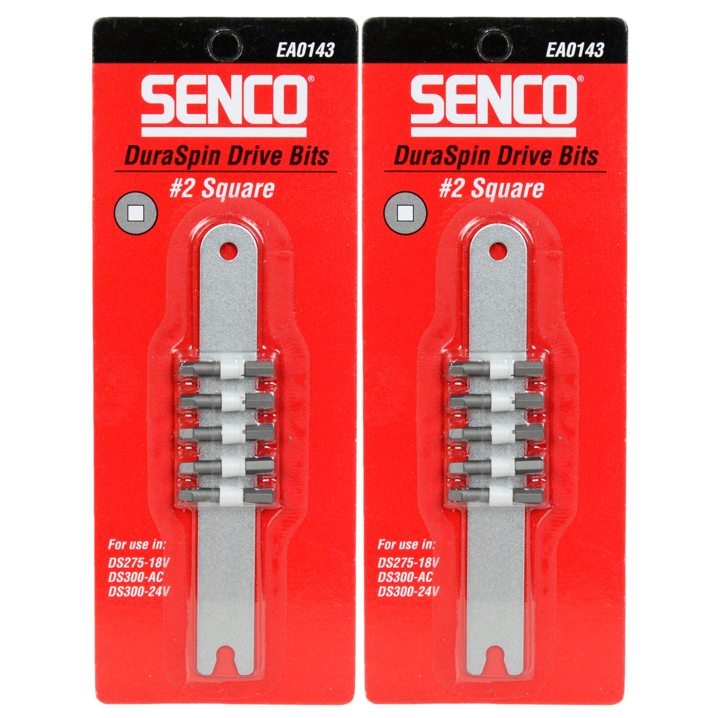 Senco EA0143 5pc #2 Square Duraspin Drive Bit Set with Installation ...