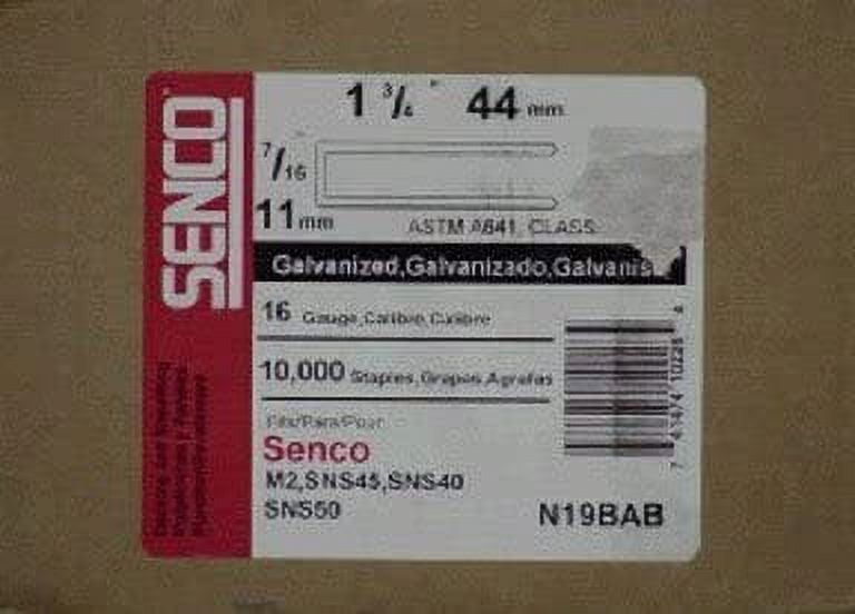 SENCO Heavy Wire Staples N19BAB - Galvanized, 7/16 In Crown, 1 3/4 In ...