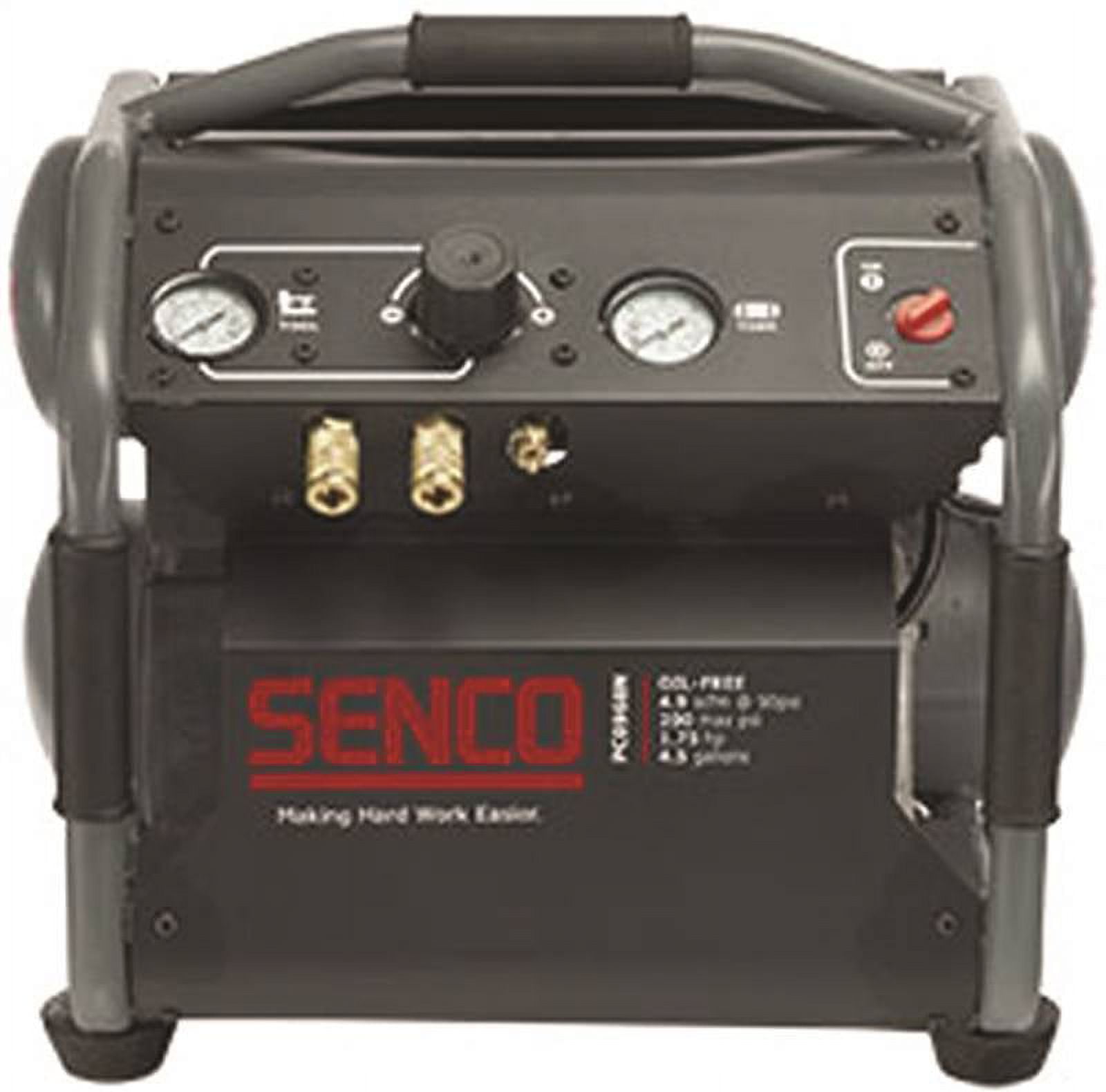 Senco Pc0968n Air Compressor, 1-3/4 hp, 4.5 gal, 200 psi, 4.9 scfm at ...
