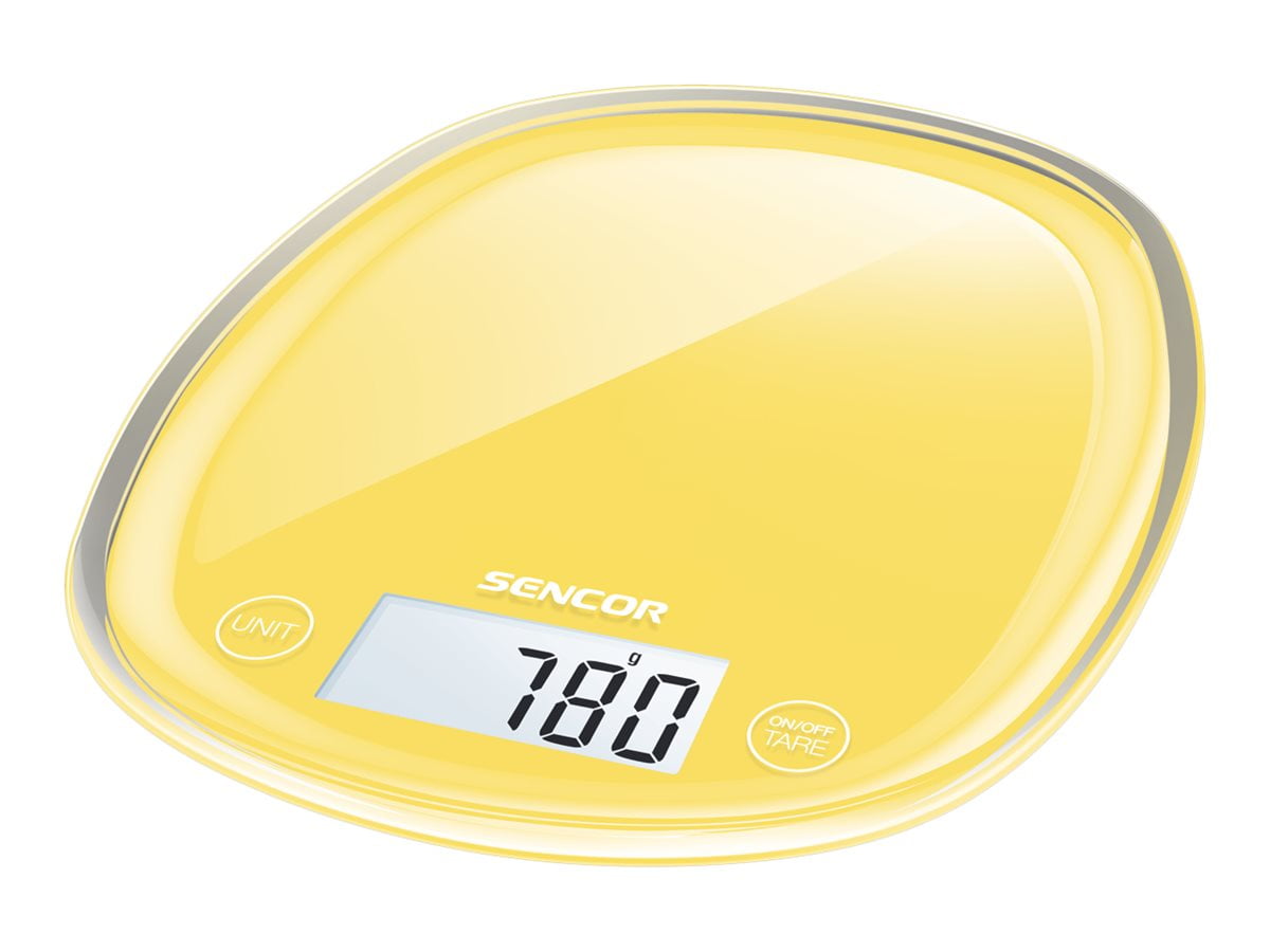 Sencor SKS36YL Digital Kitchen Scale with Display, Sunflower Yellow ...
