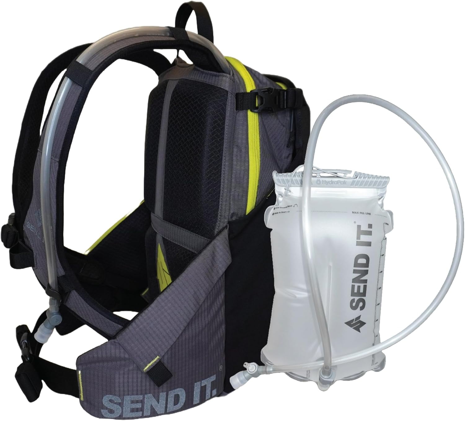 Send It Defender 15L Bag, MTB, MOTO Backpack with Spine Protector for ...