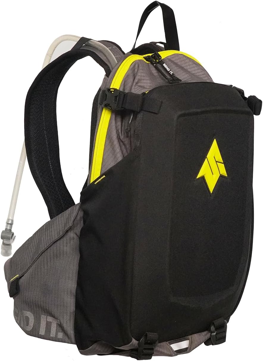 Send It Defender 15L Bag, MTB, MOTO Backpack with Spine Protector for ...