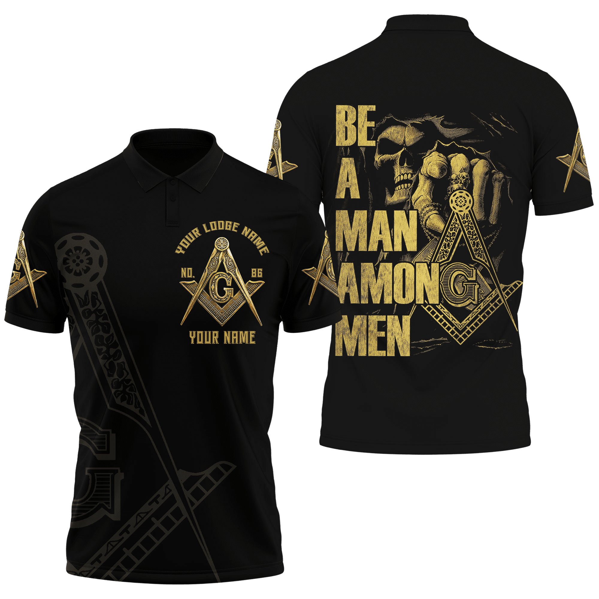 [Send Message to Custom] Personalized Be A Man Among Men Freemason ...