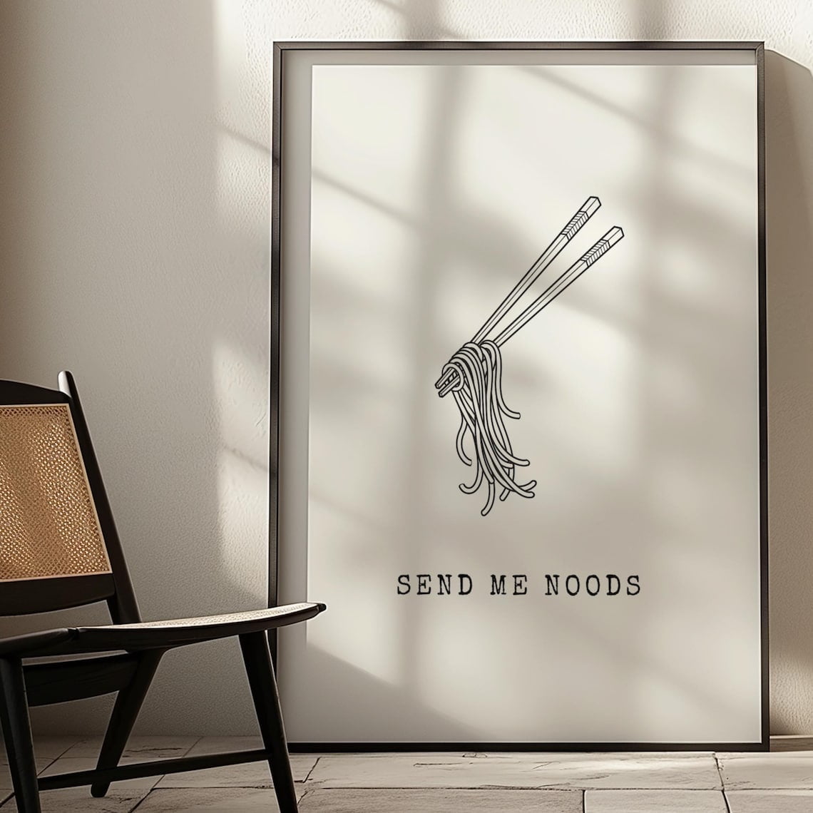 Send Noods Print,Noodles Print,Spaghetti Wall Art,Kitchen Humour ...