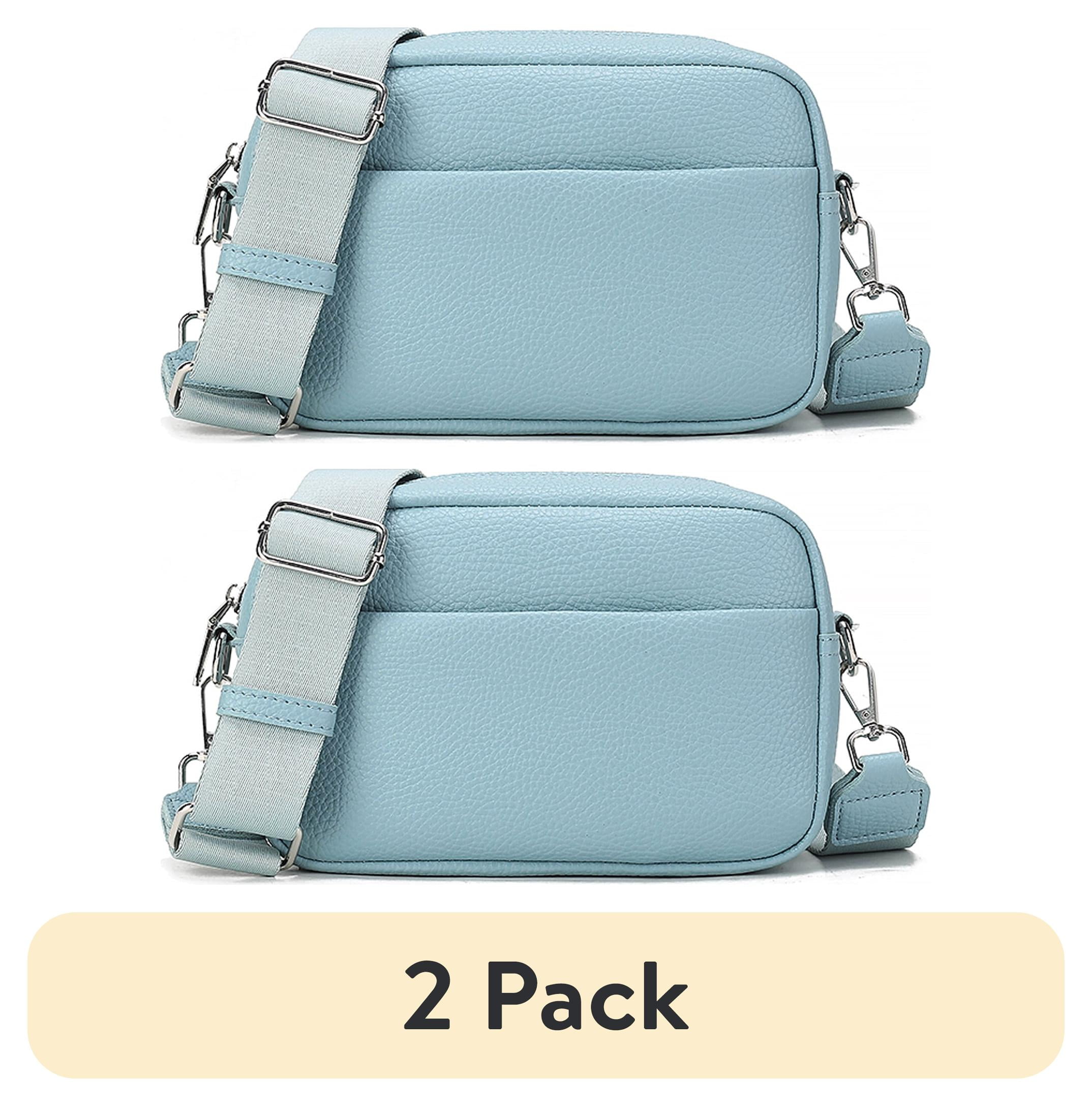 (2 pack) Sendefn Leather Crossbody Bag for Women,Ladies Wide Strap ...
