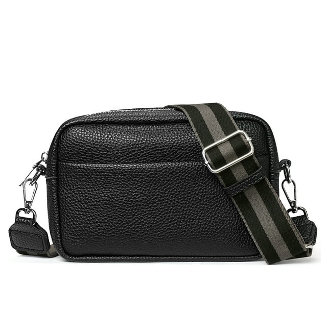 Sendefn Casual Multifunctional Leather Crossbody Bag for Women, Wide ...