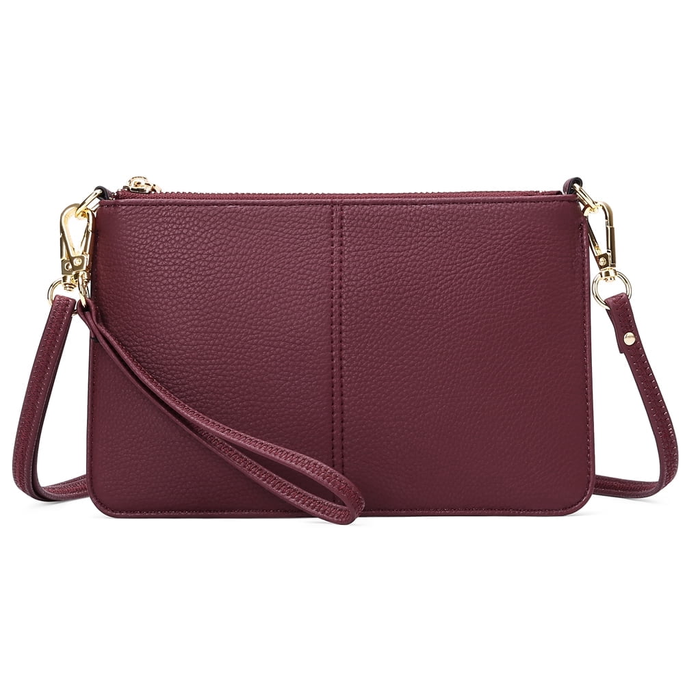 Sendefn Large Leather Wristlet Clutch Bag with RFID, Crossbody and ...