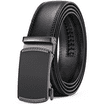 SENDEFN Leather Belt for Men Automatic Ratchet Buckle Slide Dress ...