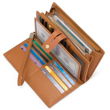 FALAN MULE RFID-Protected Women's Leather Wallet with Large Capacity ...