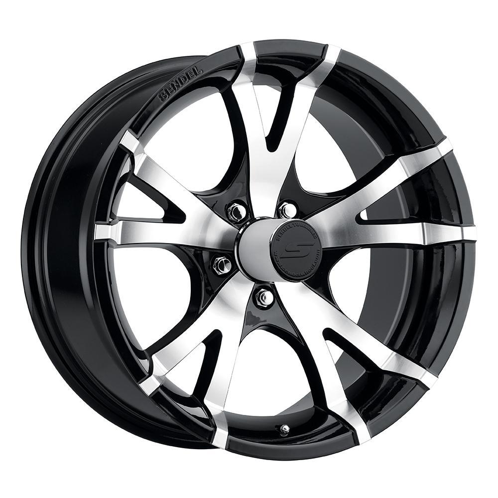 Sendel T07 18" 5-Lug Boat Camper RV Trailer Wheel Rim Black Machined ...