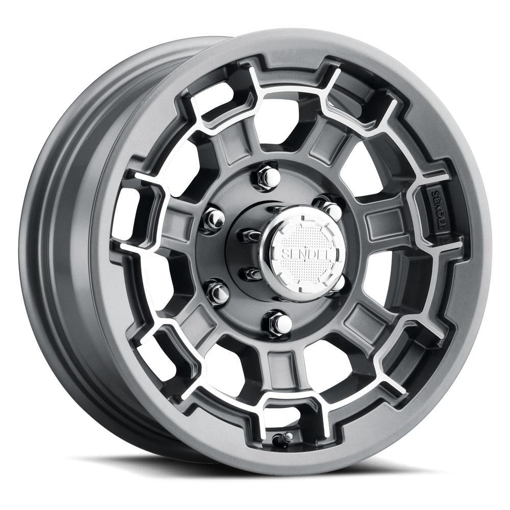 Sendel T18 16" 6-Lug Boat Camper RV Trailer Wheel Rim Gray Machined ...