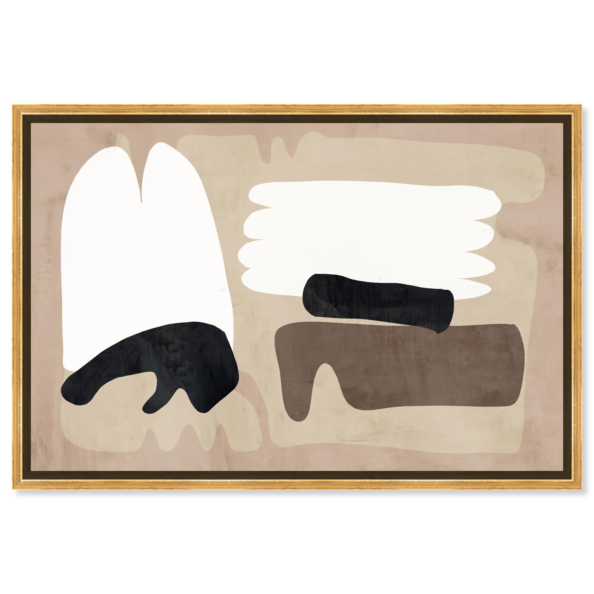 Sendera Canvas Boho Abstract Wall Art by Art Remedy, Gold Frame, 30" x ...