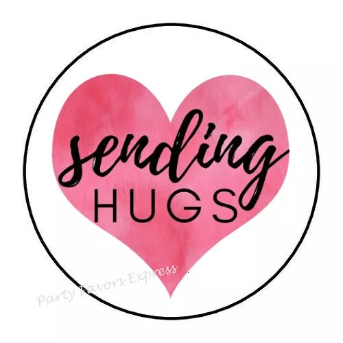 Sending Hugs Sticker Envelope Seals Labels Stickers Phone Decal Water ...