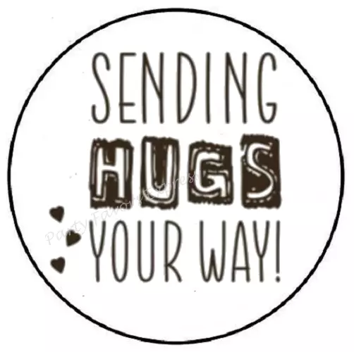 Sending Hugs Your Way Sticker Party Favors Sticker Envelope Seals ...