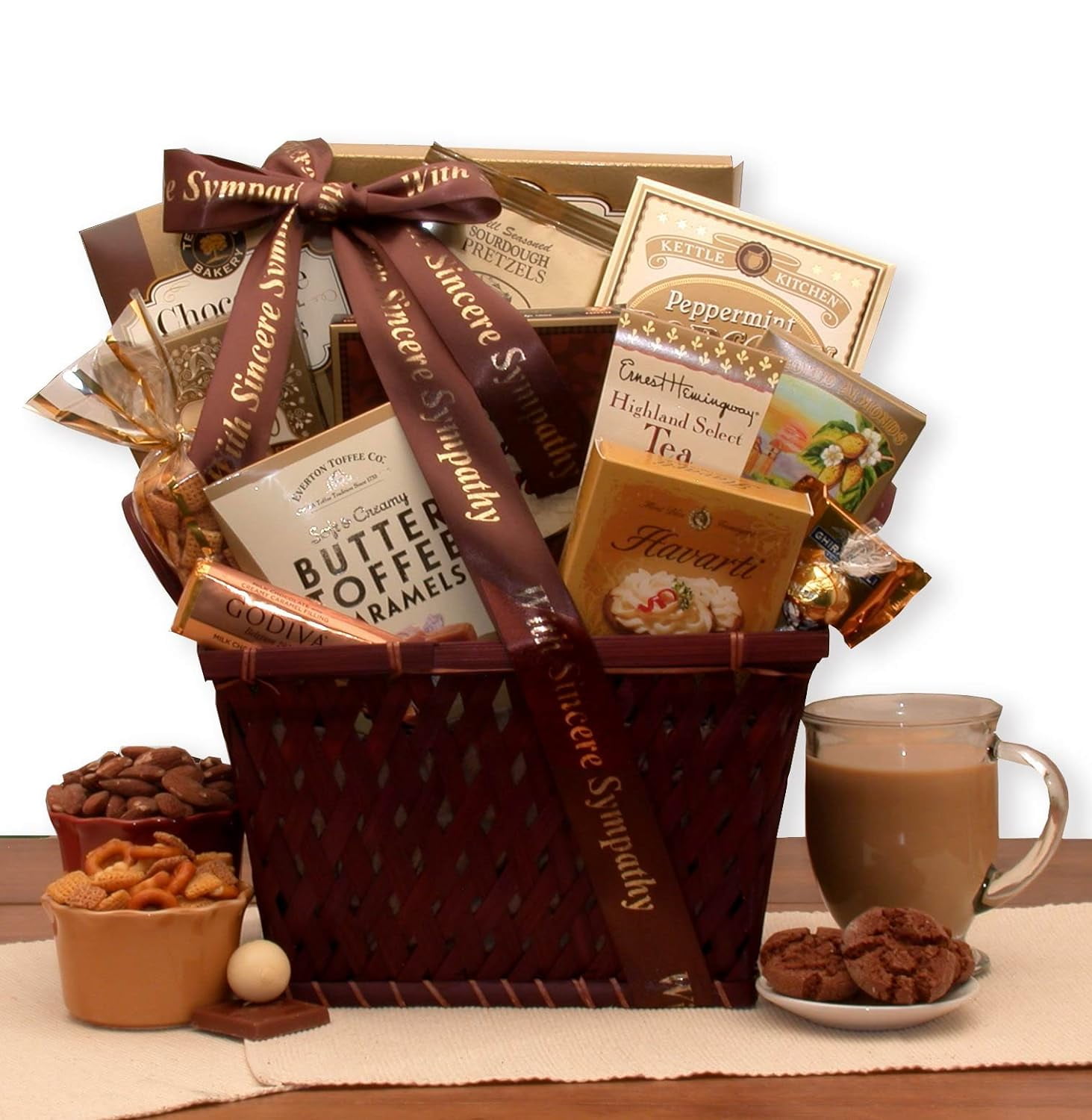 Sending Our Sympathy Basket - sympathy baskets, condolences basket for ...